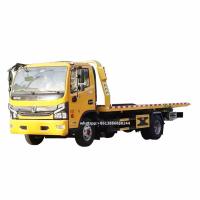 China Duolika 4*2  Flatbed Trailer   One Tow Two Wrecker  Rescue Recovery Tow Truck for sale