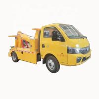 China Dongfeng 3-5 Tons Flatbed Trailer Wrecker Truck for sale