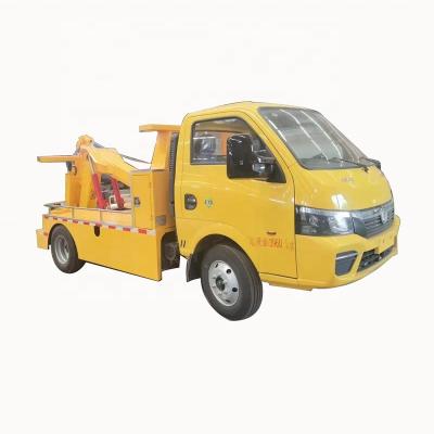 China Dongfeng 3-5 Tons Flatbed Trailer Wrecker Truck for sale