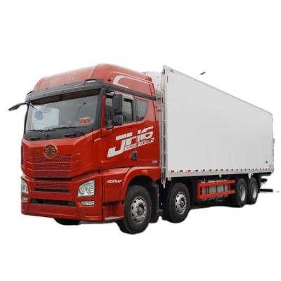 China Customized 8x4 FAW Brand New 9.8M   Refrigerated Truck Freezer Van Refrigerator Truck Wagon for sale