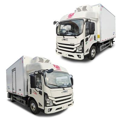 China JMC 4x2 New Carrying Plus Truck JMC 822 3 Tons 5 Tons Refrigerator Truck Freezer for sale