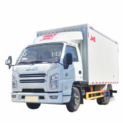 China Factory High Quality JMC Single-row Van    Truck With Best Price   Box Truck  Good Stransporter for sale