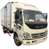 China Mini Foton Refrigerated Box Truck Reefer Van Truck With 103HP Petrol Gasoline Engine for sale