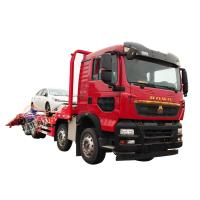 China Hot Selling  Large Capacity HOWO Flat Transport Vehicle    Low  Flatbed Truck  Mechanical Equipment Transportation for sale