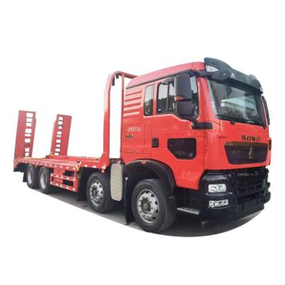 China Export Euro II Reasonable HOWO 25ton Flat Low Bed Truck 9m Length Flat Bed Truck for sale