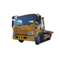 China FAW New Brand 4x2 5 Tons Tow Truck Wrecker Truck With 6M Flat Bed for sale