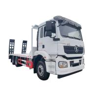 China Shacman New Condition 10ton 6x4 Manual Excavator Hauling Truck diesel Flat Bed Truck for sale