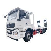 China Shacman 6x4 Tow Large Load 15ton 20ton Excavator Flat Bed Truck for sale