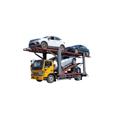 China DFAC DongFeng Dollywood Three-bit Plate Double-deck Vehicle Transporter One Tow Three One Tow Four Flatbed Truck for sale
