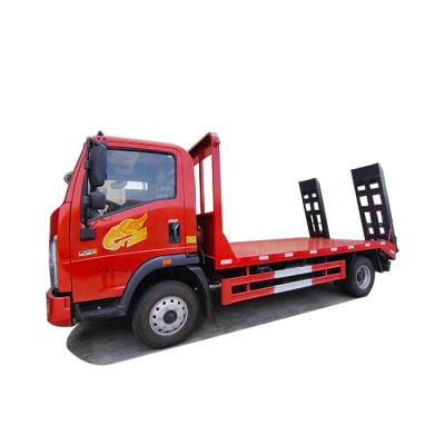 China High Tensile Steel 3-5tons Flat Bed Tow Truck Optional Crane 4x2 Drivng type for sale