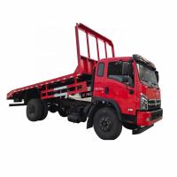 China Dongfeng Dump Self Unload Flat Plate Truck Flatbed Transporter With Yuchai Engine for sale