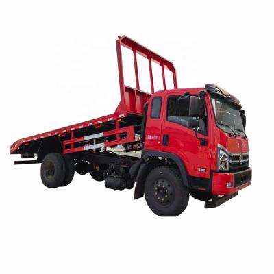 China Dongfeng Dump Self Unload Flat Plate Truck Flatbed Transporter With Yuchai Engine for sale