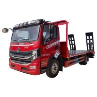 China Hubei Runli Factory 8ton Flat Low Bed Tow Truck Flatbed Delivery Truck for Excavator and Large Equipment for sale