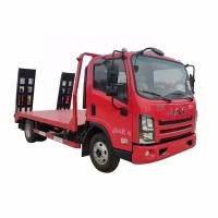 China JAC Flat Plate Truck Flat Bed Truck 2 Cab For Machinery Equipment Transport for sale