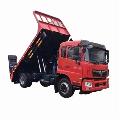 China Dongfeng Flatbed Truck With Self Unloading Dump Euro VI Discharge Basis Standard for sale