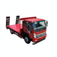 China Sinotruk 4x2 Flatbed Work Trucks Flat Bed Carrier Eighth Speed Gearbox 9.00 R20 Tyre for sale