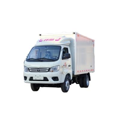 China Factory Hot Selling 4X2 Petrol Small Mini Light Duty Foton XiangLing M1 Box Cargo Trucks Van Type Cargo Trucks China Made for sale