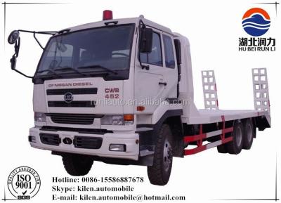 China Ud Nissan 6x4 320hp DND3241CWB452H Flatbed Truck Euro 3 Emission Standard for sale