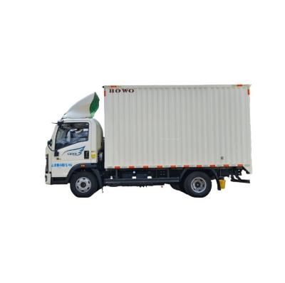 China SINOTRUK HOWO Titans 160 Horsepower 4.15 Meters Single-row Van Light Truck Cargo Truck Van Truck EU Standard 2 to 6 for sale