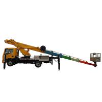 China China Hot Selling Top Quality Customized Dongfeng 4*2 New Diesel 33 m Truck Mounted Aerial Work Platform With Remote Control for sale