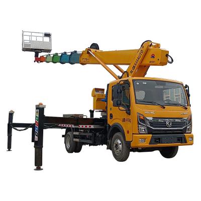 China Hot-sale China Dongfeng 4*2 New Diesel 33 m Hydraulic Aerial Lifting Platform With Remote Control for sale