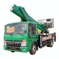 China Hot-sale China Dongfeng New Diesel 33 m  Aerial Work Platform Self-Propelled Telescopic Booms Bucket Truck for sale