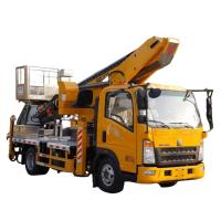 China Factory HOWO 33M Telescopic Boom Bucket Truck Aerial Work Vehicle for High-Altitude Operation Trucks for sale