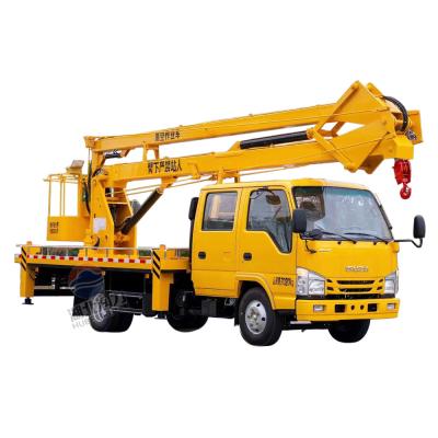China I Suzu Double Row Folding Arm Aerial  Work Truck High-Altitud Qperation Truck  Aerial Platform Truck for sale
