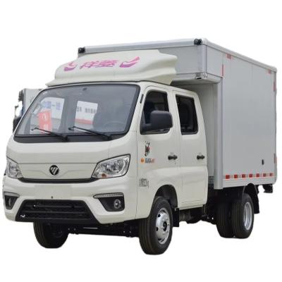 China Hot Sale Foton Xiangling Van Truck M1 1.6L 105HP 2.6m Small Light Mini Double Cabin Box Cargo Truck for sale