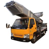 China JMC Truck 4x2  36 Meters Ladder Truck With 4 Hydraulic Leg for High Altitude Operation for sale