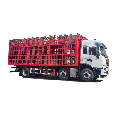 China Dongfeng 6X2 3 Axles Chicken Seedling Piggy Transport Truck 50-100 Pigs Transportation Truck for sale