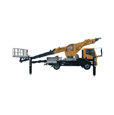 China SINOTRUCK  5 Retractable Sections 30m High Altitude Operation Truck Holding 3 Men Inside Aerial Platform Truck for sale