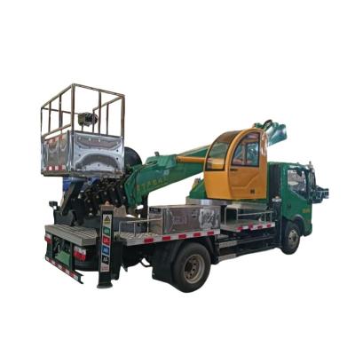 China DongFeng 4-7 Retractable Sections Holding 3 Men 20-40m High Altitude Operation Truck  Aerial Platform Truck for sale