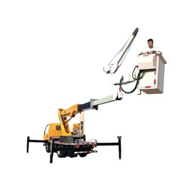 China JMC 5 Retractable Section  45m Arm Holding 1 Man Aerial Platform Truc Aerial Work Trucks 4X2 High Altitude Operation Truck for sale