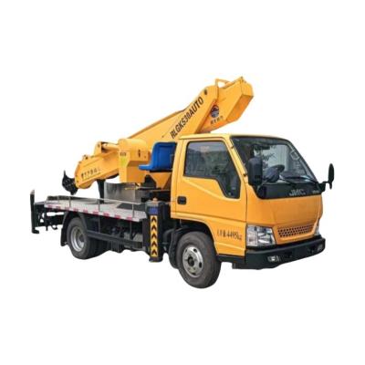 China JAC 6 Retractable Sections Holding 2men Aerial Platform Truck  50m High Altitude Operation Truc for sale