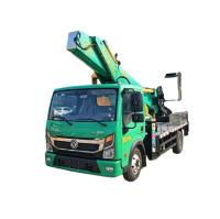 China DongFeng Chassis 50m High Altitude Operation Truck 6 Retractable Sections Holding 3 Men Aerial Platform Truck for sale
