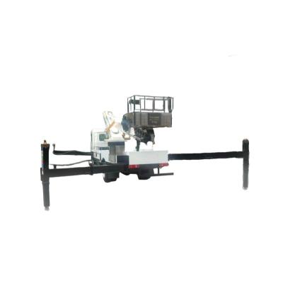 China 45m 5 Retractable Section Lifting 3 Men  Automatic Control  Altitude Operation Truck  Single Flat DongFeng Aerial Platform Truck for sale