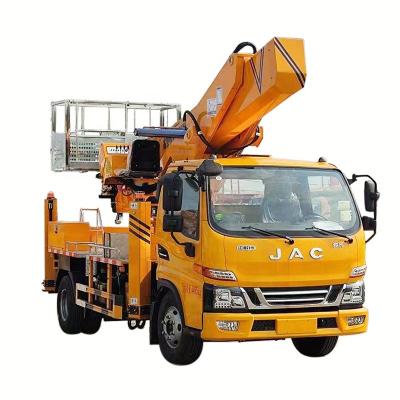 China JMC 4*2 Single Row  Boom  Telescopic Arm  High-altitude Operation Platform  Truck   Lifting Machinery   Bucket  Truck for sale