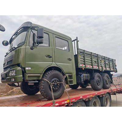 China Professional Dongfeng Green Color Single Cabin Double Cabin 4x4 6x6 Cargo Truck for sale