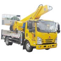 China Philippines KV100 ISUZU Hydraulic Telescopic Boom Elevating High Altitude Working Height Aerial Work Platform Truck 33 Meter for sale