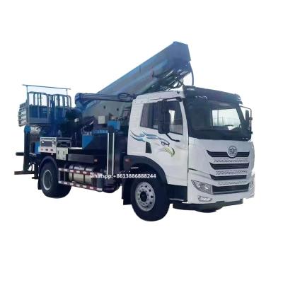China 47m FAW  Telescopic Arm Aerial Work Truck Bucket Truck for sale