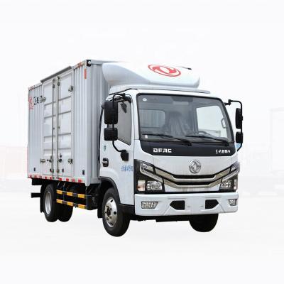 China Dongfeng 5 Tons Cargo Van Truck Commercial Vehicles With 4 Cylinder Single Row Seats for sale