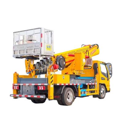 China Newly Designed 30 Meter 4x2 High-altitude Operation Platform Crane  Truck Gasoline Truck  Skylift Cherry Picking Manual Elevator for sale