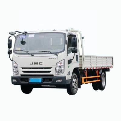 China JMC Single Row Column  Plate-type Cargo Truck   Goods Train Fender Truck for sale