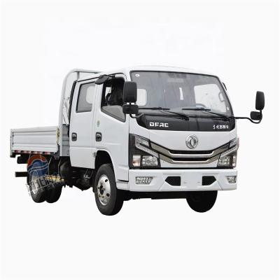 China Dongfeng Double Row Cargo Transport Truck With Fence Plate Style for sale