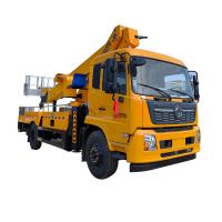 China Export 32m Dongfeng Euro 2 High Altitude Operation Platform Truck Mounted Crane Vehicle for sale