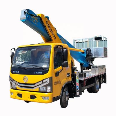 China 32m Dongfeng Dorica Telescopic Boom Aerial Platform Truck  Aerial Work Truck  Hoisting Machinery for sale