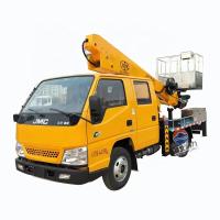 China JMC Double Row Telescopic Arm High-altitude Operation Vehicle  Lifting Truck  Aerial Lift Truck for sale