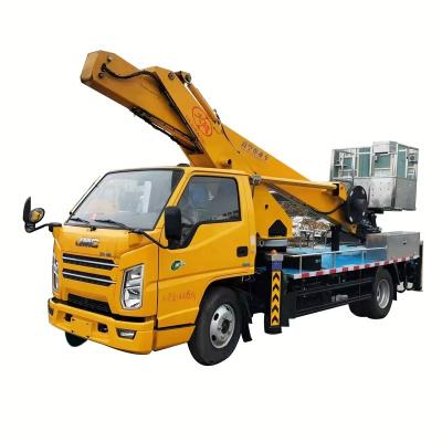 China JMC 28m Single Row Telescopic Arm Aerial Work Truck   Hoisting Machinery  Elevator Lift for sale