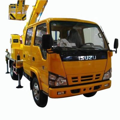 China I SUZU Double Row  Folding Arm High-altitude Work Truck  Lifting Machinery  Aerial Platform Truck for sale